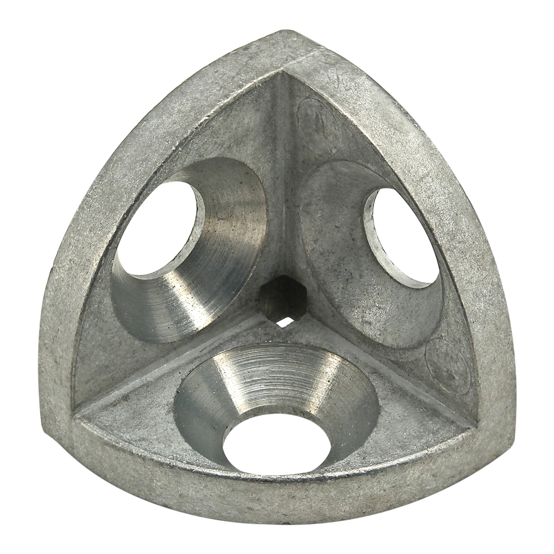 Buy 30‑Series 3‑Way Rounded Zinc Corner Bracket | Modular 1