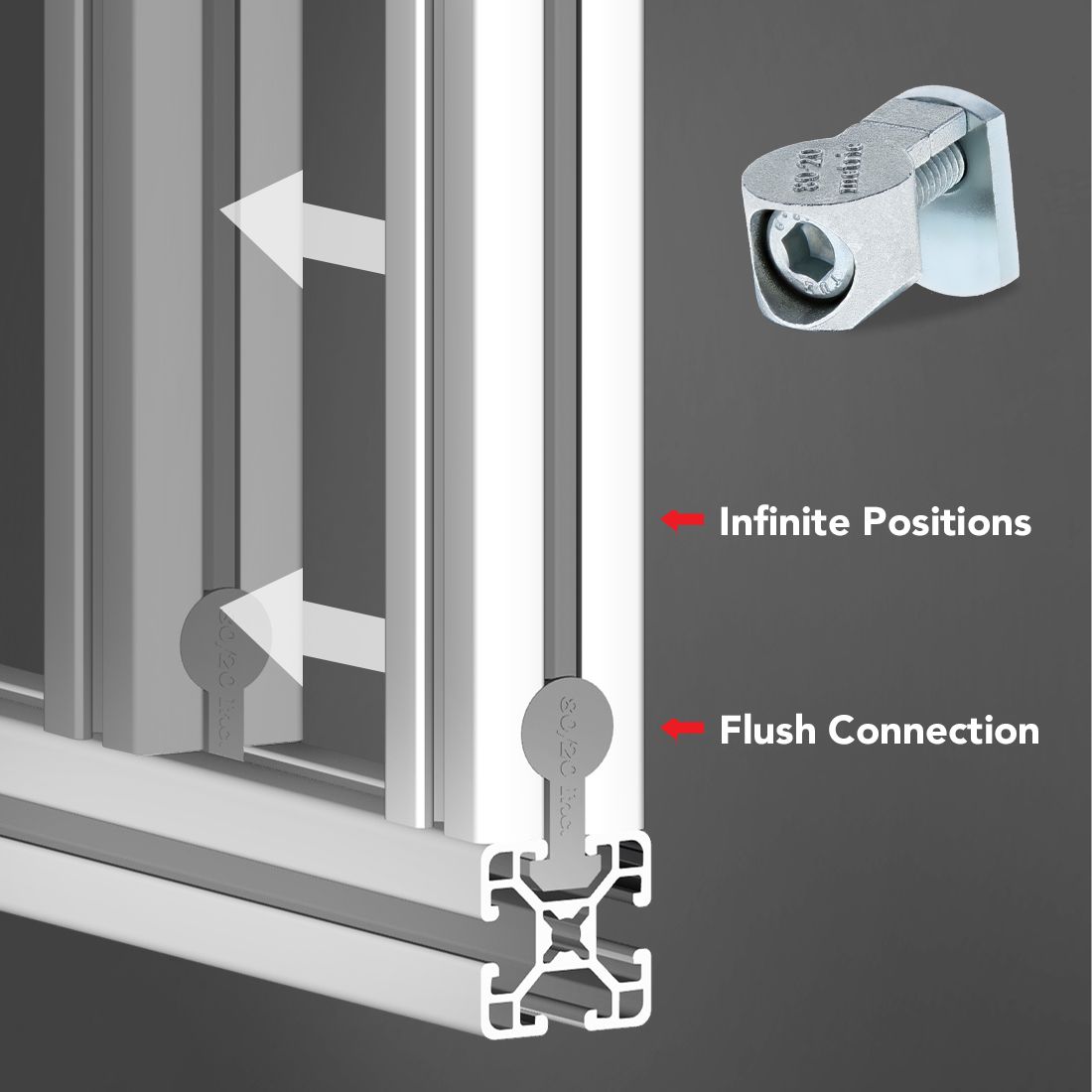 30-Series M6 Standard Anchor Zinc Fastener Assembly | Modular 1