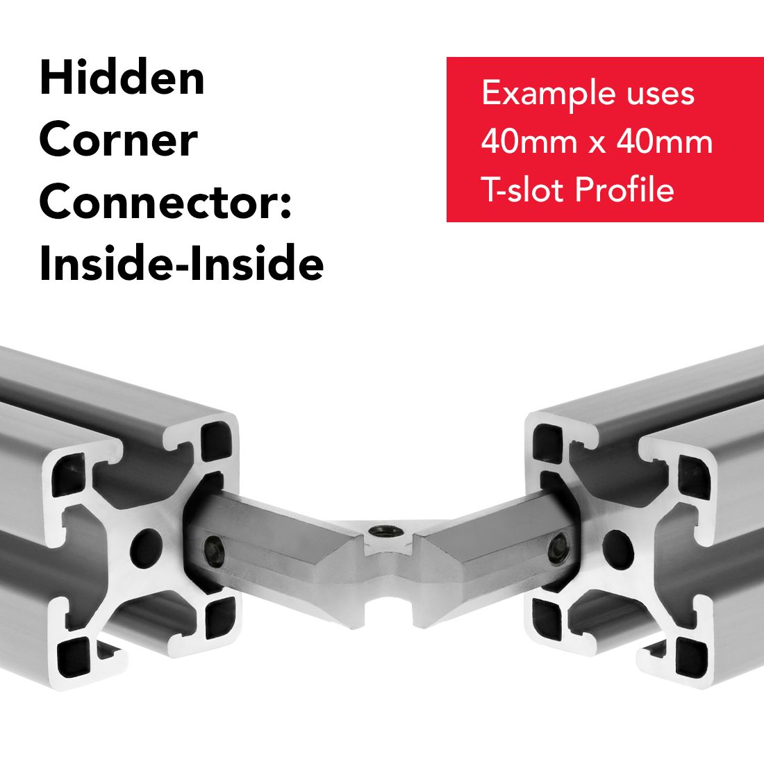 Buy Zinc 90 degree Inside Corner Connector | Modular1