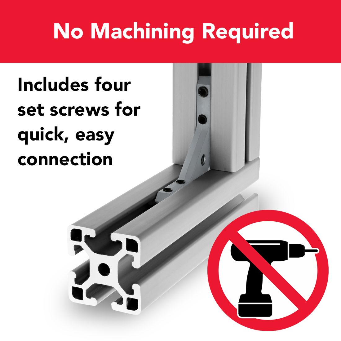 Buy Zinc 90 degree Inside Corner Connector | Modular1
