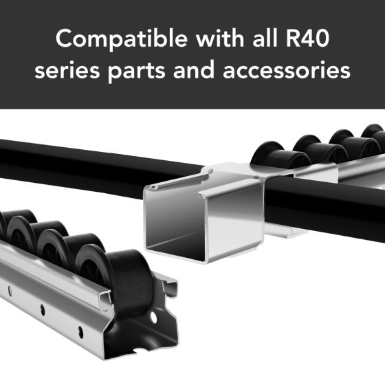 Steel Roller Track Narrow with Flange - Modular1