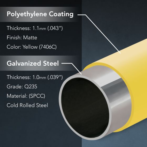 Yellow Polyethylene Coated Steel Pipe - Modular1